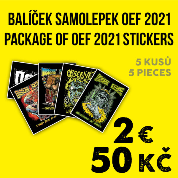OBSCENE EXTREME 2021 - 5 STICKERS PACK | OBSCENE productions