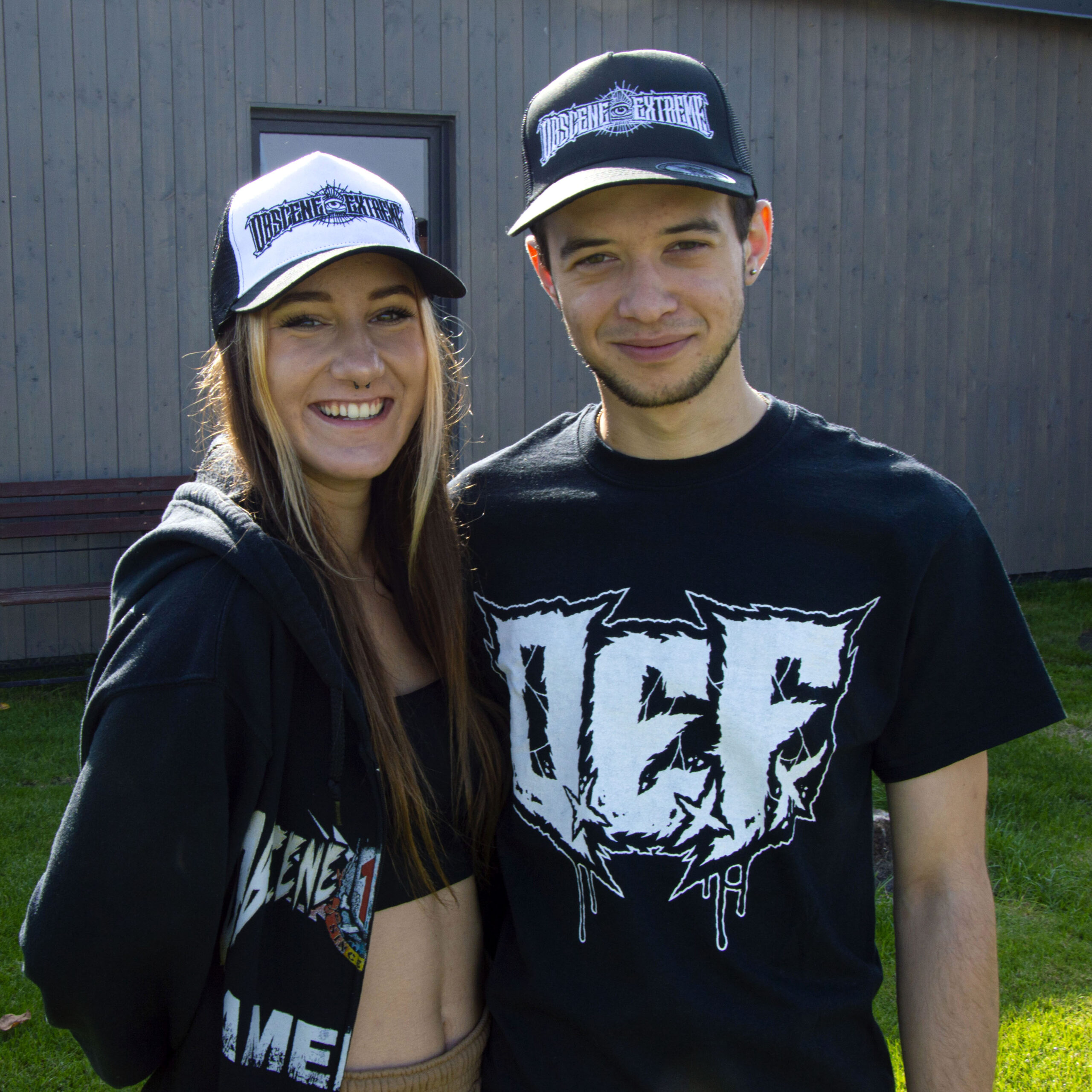 OBSCENE EXTREME 2021 - Eye Logo - TRUCKER WHITE/BLACK | OBSCENE productions