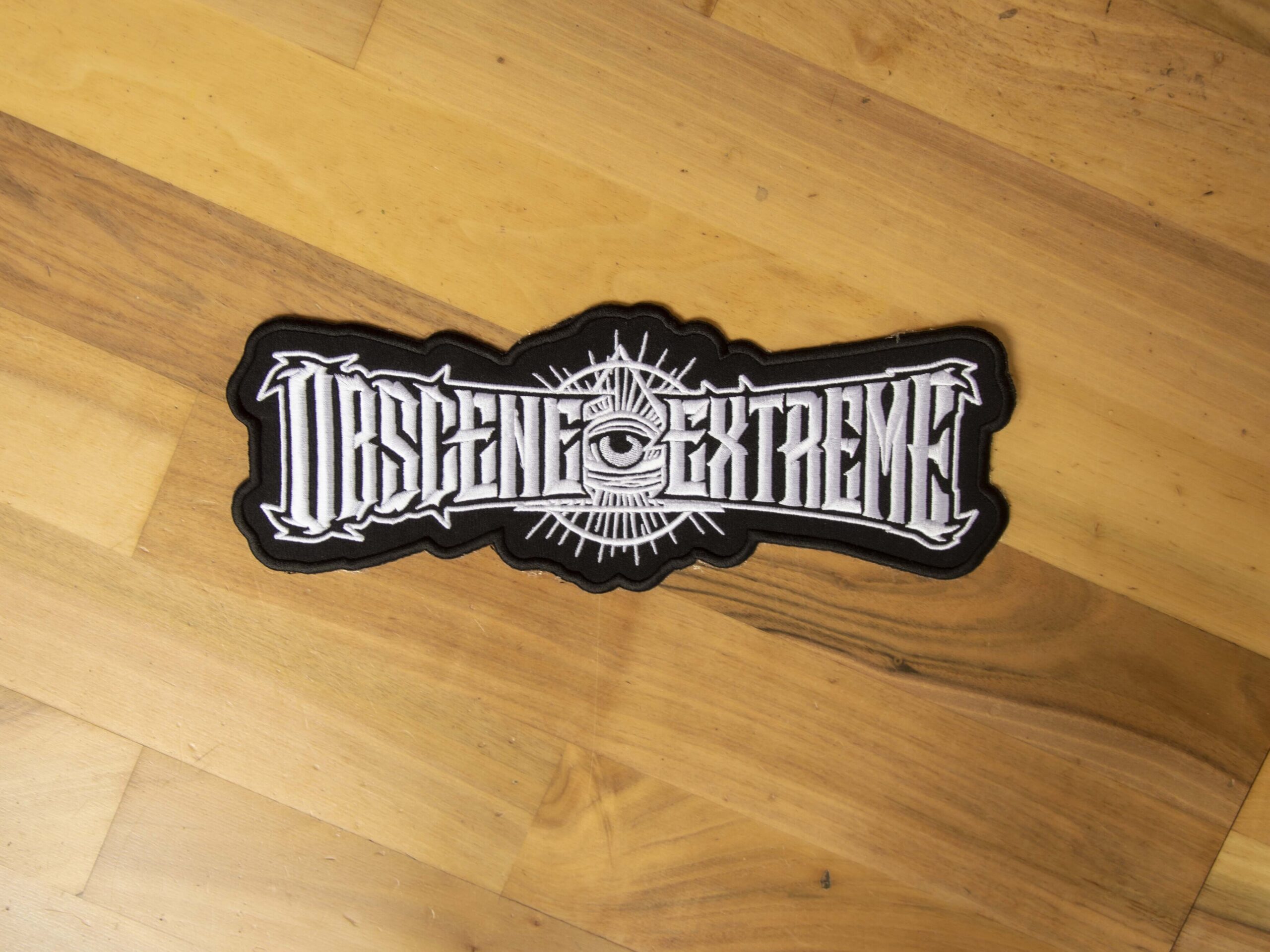 OBSCENE EXTREME 2021 - Eye logo - embroidered PATCH big | OBSCENE ...
